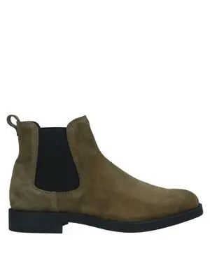 TOD'S Ankle Boots In Leather - Military Green