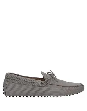 TOD'S Loafers In Leather - Light Grey
