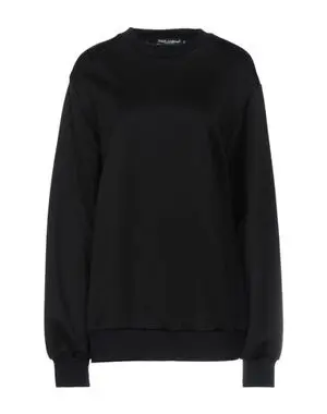 Dolce & Gabbana Solid Crewneck Sweatshirt - Black