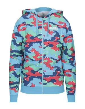 Moschino Camouflage Print Sweatshirt - Blue
