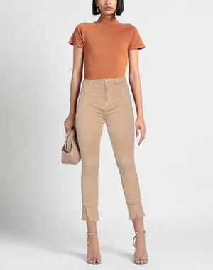 ELISA CAVALETTI BY DANIELA DALLAVALLE Elisa Cavaletti Moleskin Slim Fit Pants - Beige