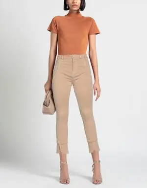 ELISA CAVALETTI BY DANIELA DALLAVALLE Elisa Cavaletti Moleskin Slim Fit Pants - Beige