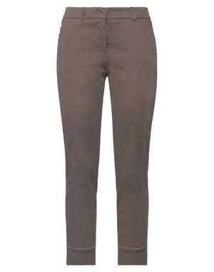 Peserico Tapered Gabardine Pants - Brown