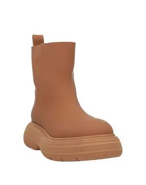 GIA BORGHINI Calfskin Ankle Boots - Beige