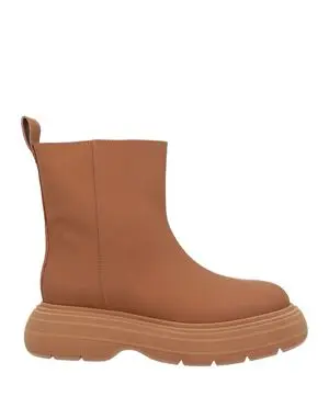 GIA BORGHINI Calfskin Ankle Boots - Beige