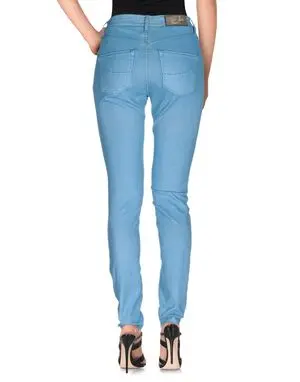 JACOB COHЁN Skinny Jeans In Denim With Leather Trims - Blue