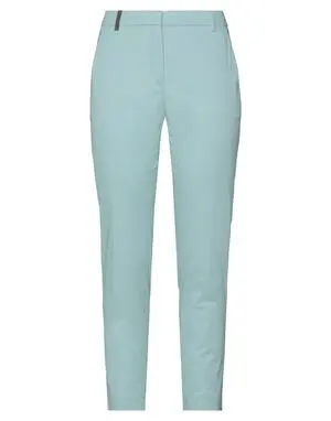 Peserico Twill Chino Pants With Leather Trim Light Green