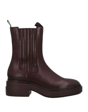 VIC MATIE Soft Leather Ankle Chelsea Boots - Brown