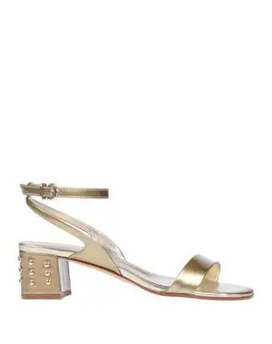 TOD'S Leather Sandals - Gold