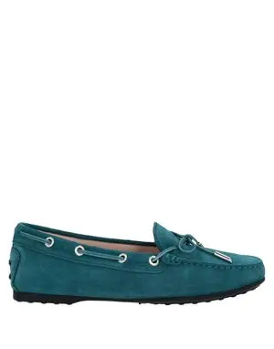 TOD'S TOD'S Loafers In Leather Deep Jade