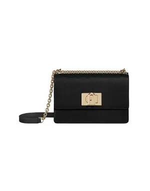Furla 1927 Mini Crossbody Bag In Soft Leather - Black