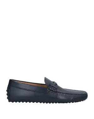 TOD'S Loafers In Leather With Pebbled Sole - Dark Blue