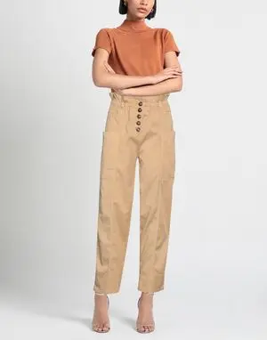 Pinko Tapered Twill Pants - Beige