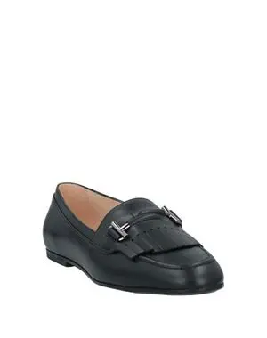 TOD'S Leather Loafers - Black
