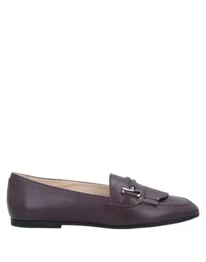 TOD'S TOD'S Leather Loafers Deep Purple