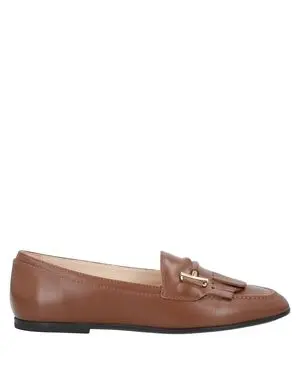 TOD'S TOD'S Leather Loafers Tan