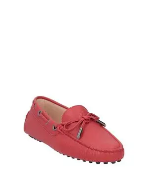 TOD'S Leather Driving Loafers - Brick