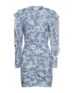 MARANT ETOILE Paisley-print Ruffled Cotton Mini Dress