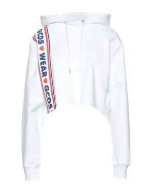 Gcds Cotton Fleece Sweatshirt - White