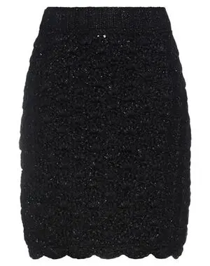 Dolce & Gabbana Mini Skirt In Cashmere And Metallic Polyester