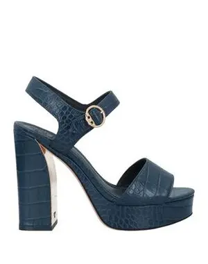 Tory Burch Leather Sandals - Blue