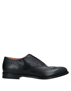 Santoni Lace-up Oxford Shoes - Black
