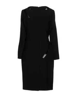 Moschino Midi Dress With Long Sleeves And Crewneck