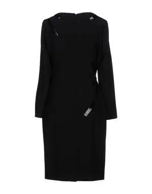 Moschino Midi Dress With Long Sleeves And Crewneck
