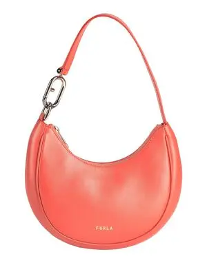 Furla Primavera S Shoulder Bag Handbag Calfskin - Rust