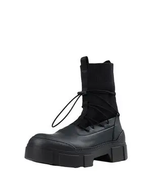 VIC MATIE Ankle Boots In Leather And Textile Fibers