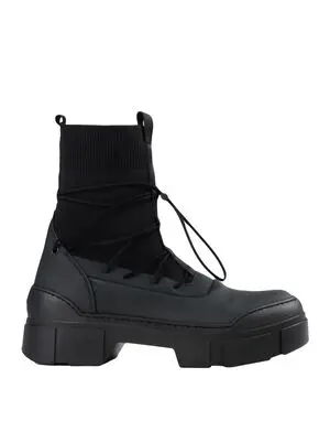 VIC MATIE Ankle Boots In Leather And Textile Fibers