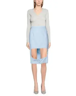 Burberry Midi Skirt In Virgin Wool