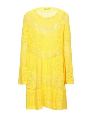 Elisabetta Franchi Mini Flared Dress - Yellow