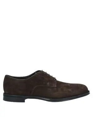 DOUCAL'S Lace-up Leather Derby Shoes - Brown