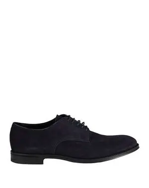 DOUCAL'S Lace-up Leather Derby Shoes - Navy
