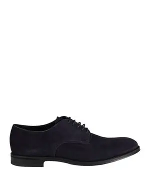 DOUCAL'S Lace-up Leather Derby Shoes - Navy