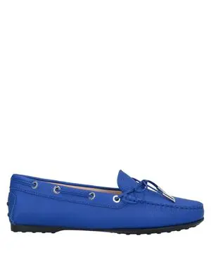 TOD'S TOD'S Soft Leather Loafers With Tie Fastening Bright Blue