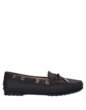 TOD'S TOD'S Soft Leather Loafers With Tie Fastening Dark Brown