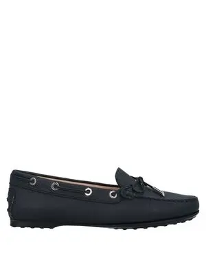 TOD'S TOD'S Soft Leather Loafers With Tie Fastening Midnight Blue