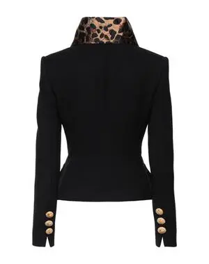 Dolce & Gabbana Jacquard Leopard Print Blazer