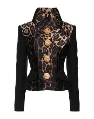 Dolce & Gabbana Jacquard Leopard Print Blazer