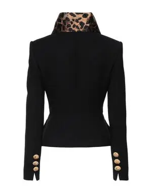 Dolce & Gabbana Jacquard Leopard Print Blazer