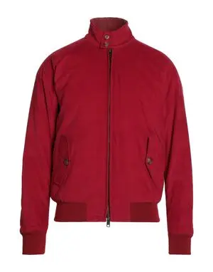 BARACUTA Baracuta Cotton Bomber Jacket Red
