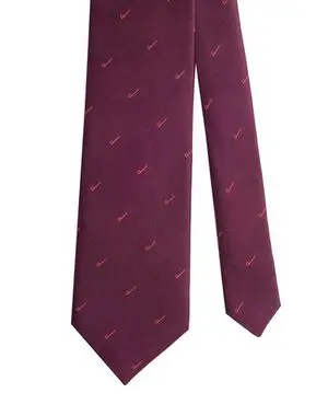 Dunhill DUNHILL Mulberry Silk Neck Tie Purple