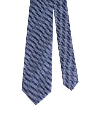 Dunhill DUNHILL Mulberry Silk Neck Tie Dark Blue