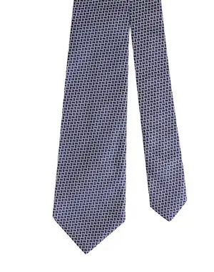 Dunhill Mulberry Silk Neck Tie - White