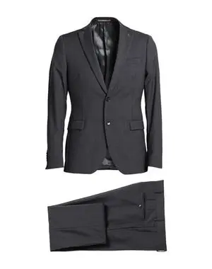 PAOLONI Suit Charcoal Size Virgin Wool - Grey