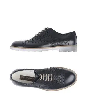 Dolce & Gabbana Calfskin Lace-up Oxford Shoes - Black