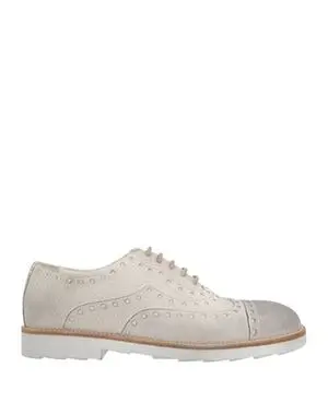 Dolce & Gabbana Calfskin Lace-up Oxford Shoes - Light Grey