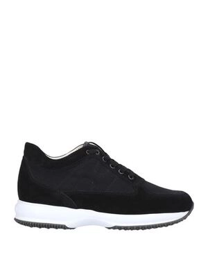 Hogan Sneakers Size Soft Leather, Textile Fibers - Black